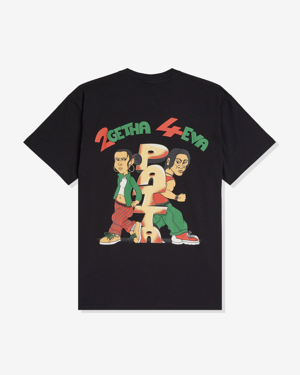 PATTA 2GETHA4EVA TEE - BLACK – Undefeated