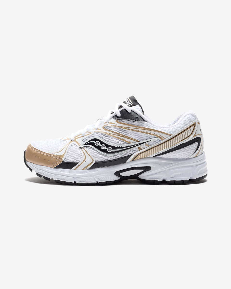 SAUCONY RIDE MILLENNIUM - WHITE/ GOLD/ BLACK – Undefeated