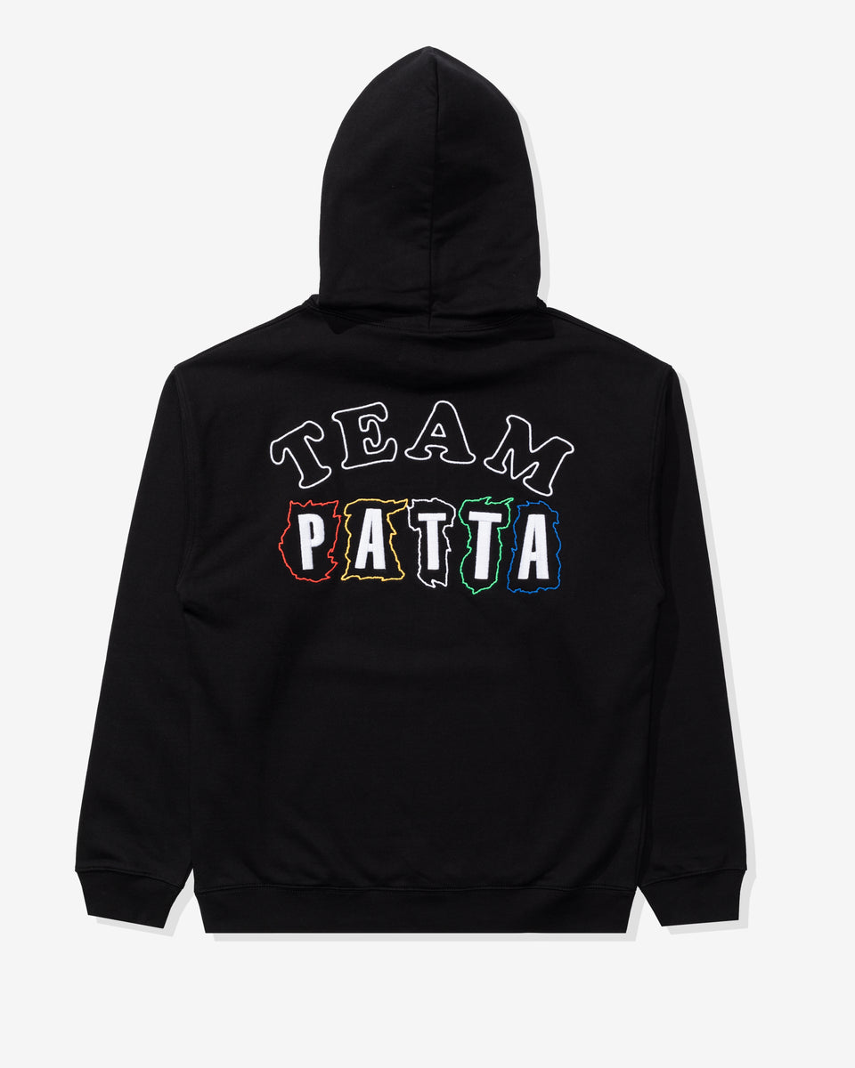 PATTA TEAM PATTA HOODED SWEATER - BLACK – Undefeated