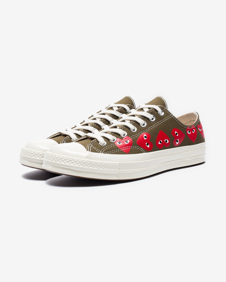 CONVERSE X CDG PLAY MULTI HEART CHUCK TAYLOR ALL STAR '70 LOW – Undefeated